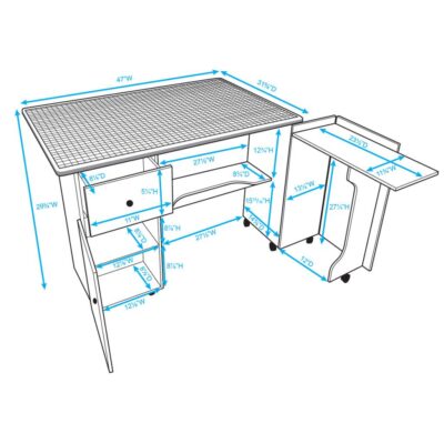 Quilter's Design Table - Plenty of Storage! - Sullivans USA